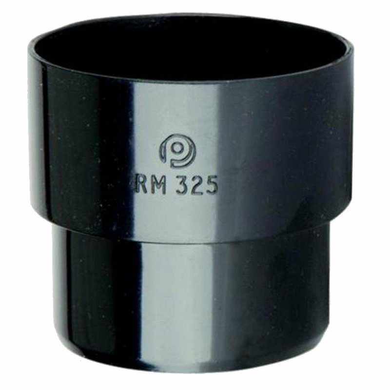 Polypipe Black 50mm Mini Downpipe Connector | Pease of Garforth
